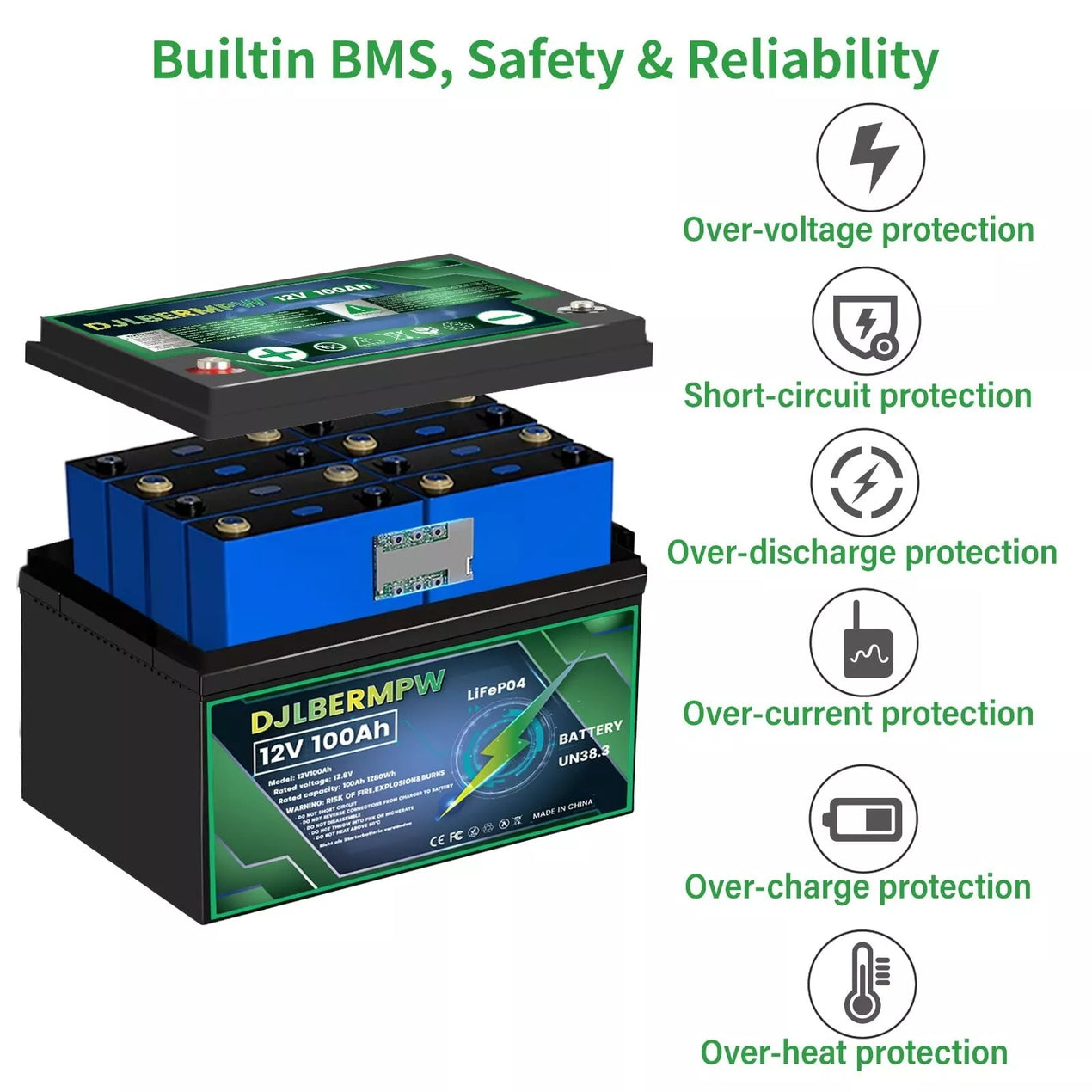 12V LiFePO4 Batteries – DJDCPOWER